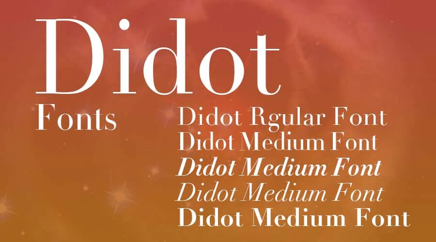 Didot Typeface