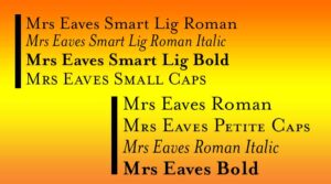 Download The Mrs Eaves Font Free | Free Fonts Vault